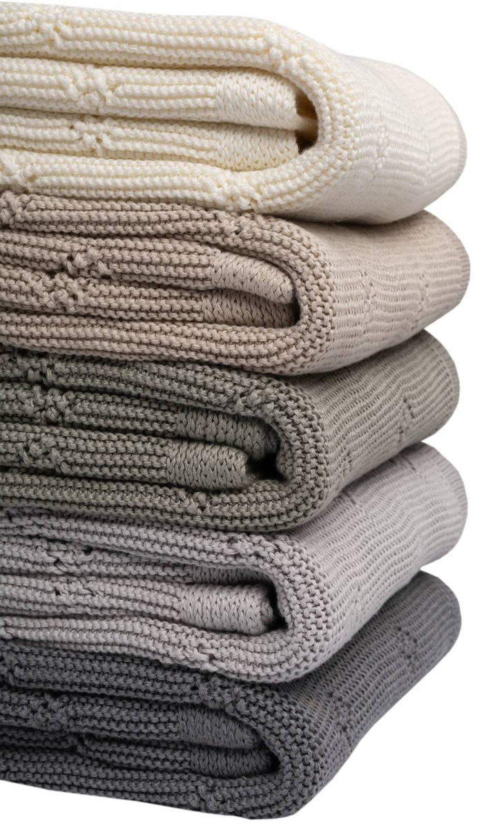 Kocyk dziany BAMBUSOWY DIAMOND 80x100 beige | Dla dziecka \ Kocyki | Strefa B2B Infantilo